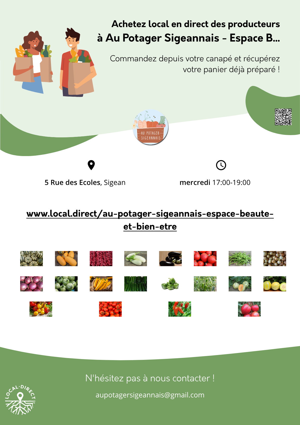 Au Potager Sigeannais - Espace Beauté et Bien-être - produits locaux en ...